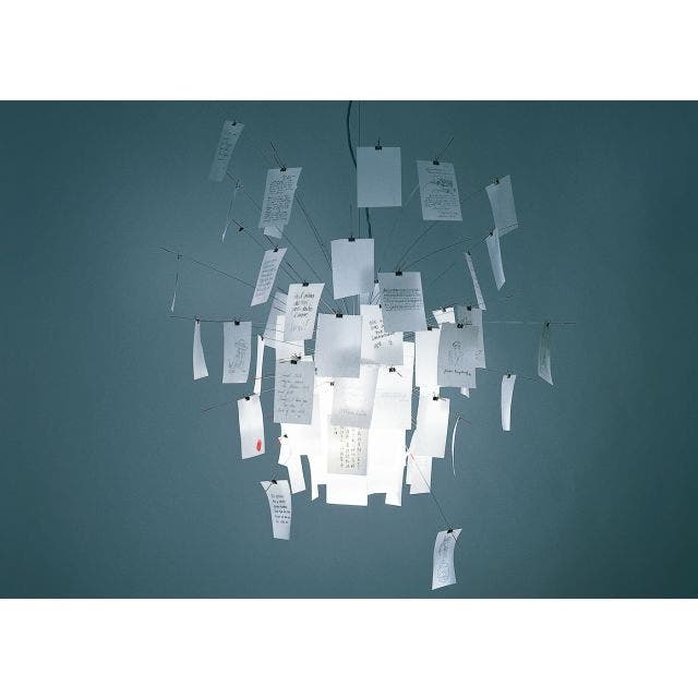 Ingo Maurer Zettel'z 5 Laughing Buddha Pendant Lamp