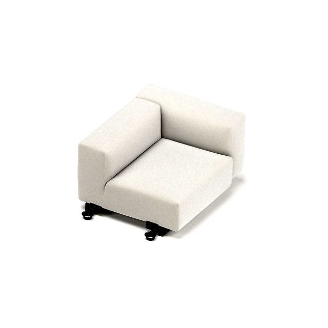 Vitra Soft Modular Sofa - Side Element, Left
