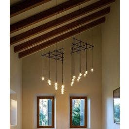 Vibia Algorithm 0827 10-Light Triangular Pendant Lamp
